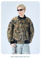 China Ribbed Hem Long Sleeve Casual Style varsity jacket wholesale distributor Office/Commute Polyester Fiber Custom (YY-24558-1) for sale