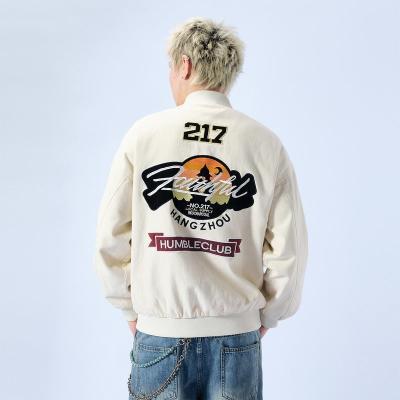 China Ribbed Hem Cotton 100% Long Sleeve varsity jacket wholesale distributor Urban Fashion Office/Commute Custom (YY-6207) for sale