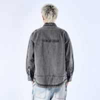 China Fabric Hem Cotton 100% Long Sleeve french workwear jacket wholesale Lapel Collar Casual Style Custom (YY-J11-2559) for sale