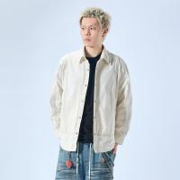 China Fabric Hem Cotton 100% Long Sleeve french workwear jacket wholesale Lapel Collar Casual Style Custom (YY-J11-2559) for sale