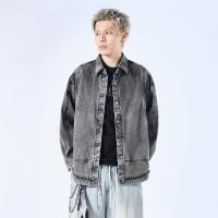 China Fabric Hem Cotton 100% Long Sleeve french workwear jacket wholesale Lapel Collar Casual Style Custom (YY-J11-2559) for sale
