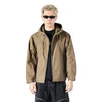China Green Hooded Fabric Hem french workwear jacket wholesale Long Sleeve Casual Style Custom (YY-J13-2608) for sale