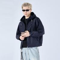 China Green Hooded Fabric Hem french workwear jacket wholesale Long Sleeve Casual Style Custom (YY-J13-2608) for sale