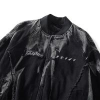 China Black Black Ribbed Hem Long Sleeve varsity jacket wholesale distributor Casual Style Office/Commute Custom (YY-25929) for sale