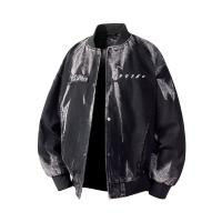 China Black Black Ribbed Hem Long Sleeve varsity jacket wholesale distributor Casual Style Office/Commute Custom (YY-25929) for sale