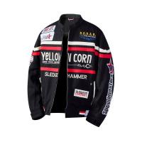 China Red Black Red Black Round Neck Fabric Hem varsity jacket wholesale distributor Minimalist Cotton 100% Custom (YY-25821) for sale