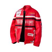 China Red Black Red Black Round Neck Fabric Hem varsity jacket wholesale distributor Minimalist Cotton 100% Custom (YY-25821) for sale