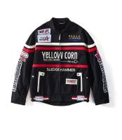 China Red Black Red Black Round Neck Fabric Hem varsity jacket wholesale distributor Minimalist Cotton 100% Custom (YY-25821) for sale