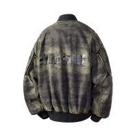 China Army Green Army Green Round Neck Ribbed Hem varsity jacket wholesale distributor Cotton 100% Long Sleeve Custom (YY-632) for sale
