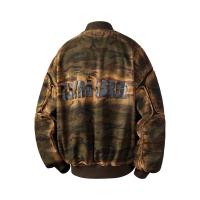 China Army Green Army Green Round Neck Ribbed Hem varsity jacket wholesale distributor Cotton 100% Long Sleeve Custom (YY-632) for sale