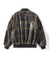 China Army Green Army Green Round Neck Ribbed Hem varsity jacket wholesale distributor Cotton 100% Long Sleeve Custom (YY-632) for sale