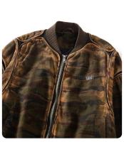 China Army Green Army Green Round Neck Ribbed Hem varsity jacket wholesale distributor Cotton 100% Long Sleeve Custom (YY-632) for sale