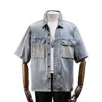 China Solid Color Summer 2026 Non Stretch mens wholesale dress shirts Lapel Collar Short Sleeve Custom (CS030) for sale