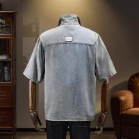 China Solid Color Summer 2026 Non Stretch mens wholesale dress shirts Lapel Collar Short Sleeve Custom (CS030) for sale