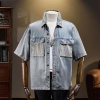 China Solid Color Summer 2026 Non Stretch mens wholesale dress shirts Lapel Collar Short Sleeve Custom (CS030) for sale
