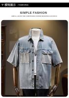 China Solid Color Summer 2026 Non Stretch mens wholesale dress shirts Lapel Collar Short Sleeve Custom (CS030) for sale