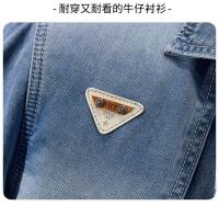 China Solid Color Summer 2026 Lapel Collar french workwear jacket wholesale Short Sleeve Urban Fashion Custom (CS026) for sale