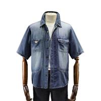 China Solid Color Solid Color Summer 2026 Non Stretch mens wholesale dress shirts Lapel Collar Short Sleeve Custom (CS025) for sale