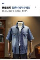 China Solid Color Solid Color Summer 2026 Non Stretch mens wholesale dress shirts Lapel Collar Short Sleeve Custom (CS025) for sale