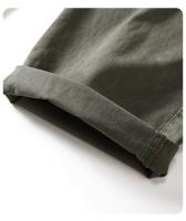 China Daily Washed Casual wide leg track pants Army Green Cotton 100% Custom (KU2515) for sale
