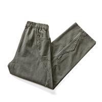 China Washed Casual Army Green wide leg track pants Cotton 100% Non Stretch Custom (KU2511) for sale