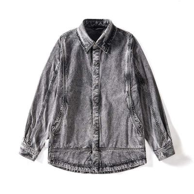 China Lapel Collar Fabric Hem Cotton 100% Long Sleeve french workwear jacket wholesale Lapel Collar Casual Style Custom (YY-J11-2559) for sale