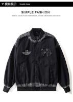 China Black Ribbed Hem Long Sleeve youth varsity jacket wholesale Casual Style Office/Commute Custom (YY-25930) for sale
