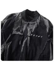 China Regular Black Ribbed Hem Long Sleeve varsity jacket wholesale distributor Casual Style Office/Commute Custom (YY-25929) for sale
