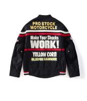 China Round Neck Red Black Round Neck Fabric Hem varsity jacket wholesale distributor Minimalist Cotton 100% Custom (YY-25821) for sale