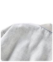 China Grey Ribbed Hem Minimalist varsity jacket wholesale distributor Embroidered Long Sleeve Custom (YY-8809) for sale
