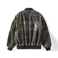China Round Neck Army Green Round Neck Ribbed Hem varsity jacket wholesale distributor Cotton 100% Long Sleeve Custom (YY-632) for sale