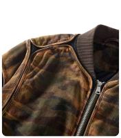 China Round Neck Army Green Round Neck Ribbed Hem varsity jacket wholesale distributor Cotton 100% Long Sleeve Custom (YY-632) for sale