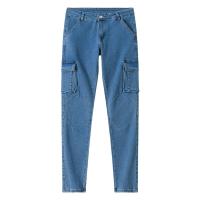 China Mid Waist Youth Trend Slight Stretch wholesale skinny jeans mens Outdoor Office/Commute Daily Washed Stone Washed Vintage Washed Custom (TM221) for sale