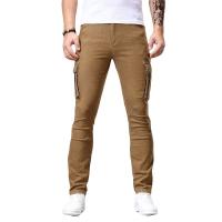China Mid Waist Stone Washed Chemical Wash wholesale skinny jeans mens Slight Stretch Army Green Khaki Red Custom (TM221) for sale