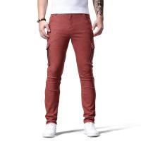 China Daily Mid Waist Stone Wash wholesale skinny jeans mens Stone Washed Slight Stretch Custom (TM221) for sale
