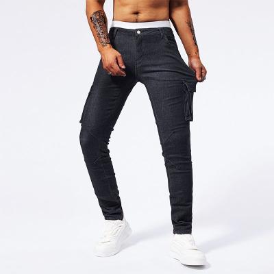 China Mid Waist Urban Fashion Vintage Washed cargo pants wholesale price Slight Stretch Black Blue Grey Custom (TM221) for sale