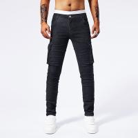China Mid Waist Urban Fashion Vintage Washed cargo pants wholesale price Slight Stretch Black Blue Grey Custom (TM221) for sale