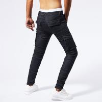 China Mid Waist Urban Fashion Vintage Washed cargo pants wholesale price Slight Stretch Black Blue Grey Custom (TM221) for sale