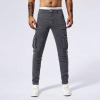 China Mid Waist Urban Fashion Vintage Washed cargo pants wholesale price Slight Stretch Black Blue Grey Custom (TM221) for sale