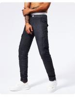 China Mid Waist Urban Fashion Vintage Washed cargo pants wholesale price Slight Stretch Black Blue Grey Custom (TM221) for sale
