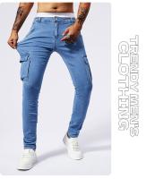 China Mid Waist Urban Fashion Vintage Washed cargo pants wholesale price Slight Stretch Black Blue Grey Custom (TM221) for sale