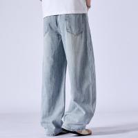 China Blue Mid Waist Non Stretch wholesale skinny jeans mens Urban Fashion Spring/Autumn Custom (YY-B802) for sale