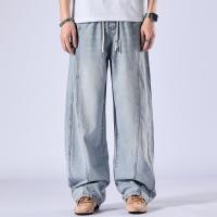 China Blue Mid Waist Non Stretch wholesale skinny jeans mens Urban Fashion Spring/Autumn Custom (YY-B802) for sale