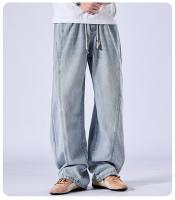 China Blue Mid Waist Non Stretch wholesale skinny jeans mens Urban Fashion Spring/Autumn Custom (YY-B802) for sale