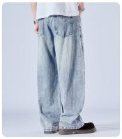 China Blue Blue Mid Waist Non Stretch wholesale skinny jeans mens Urban Fashion Spring/Autumn Custom (YY-B803) for sale