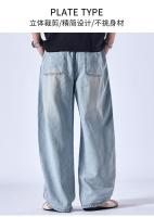 China Carrot Pant Blue Mid Waist Non Stretch wholesale skinny jeans mens Urban Fashion Spring/Autumn Custom (YY-B812) for sale
