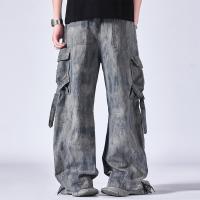 China Daily Mid Waist Green Blue wide leg track pants Spring 2026 Non Stretch Custom (YY-G2613) for sale