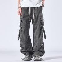 China Daily Mid Waist Green Blue wide leg track pants Spring 2026 Non Stretch Custom (YY-G2613) for sale
