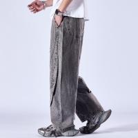 China Daily Mid Waist Cotton 100% wide leg track pants Spring 2026 Non Stretch Custom (YY-26002) for sale