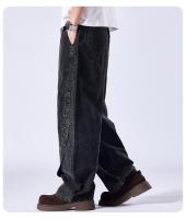 China Daily Mid Waist Cotton 100% wide leg track pants Spring 2026 Non Stretch Custom (YY-26002) for sale